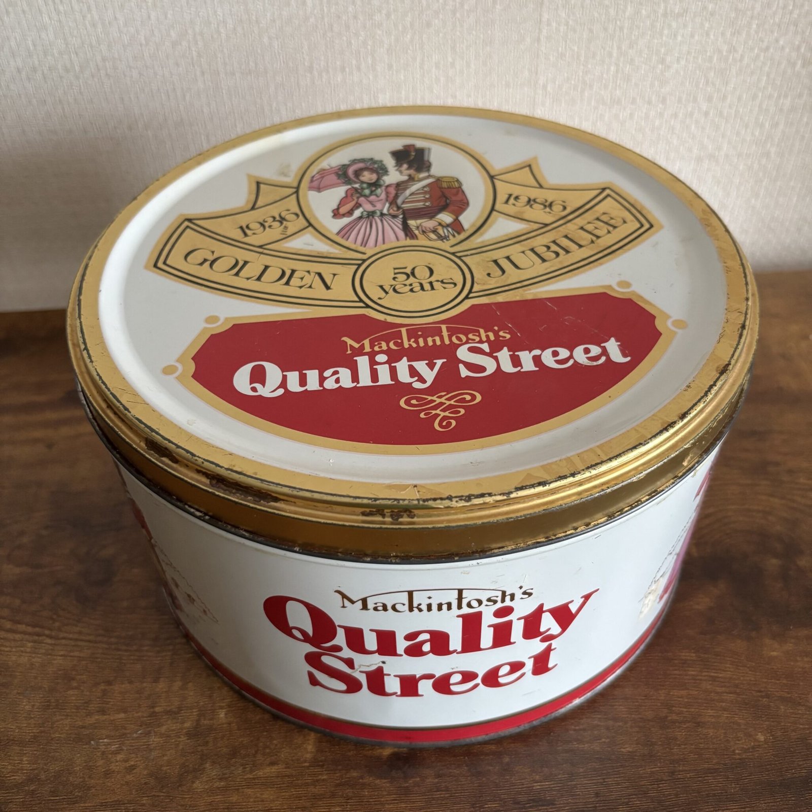 Large Vintage Mackintosh’s Quality Street Tin Golden Jubilee Edition ...